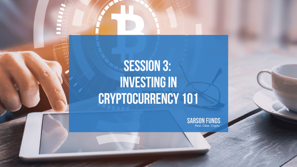 Cryptocurrency Certification for Financial Advisors | Sarson Funds